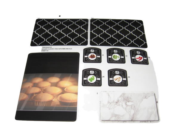 Decal Sheet 2 Classic Chic Kitchen (194556A01B) – Step2